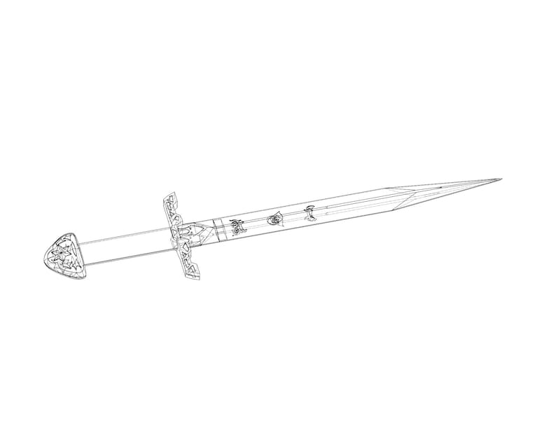 Seraph Blade Sword and Kindjal Dagger Bundle - 3D Model Digital ...