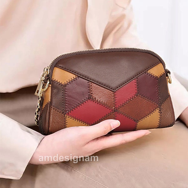 Color Block Handbag - Etsy