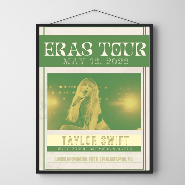 Eras Tour Poster Philly - Etsy