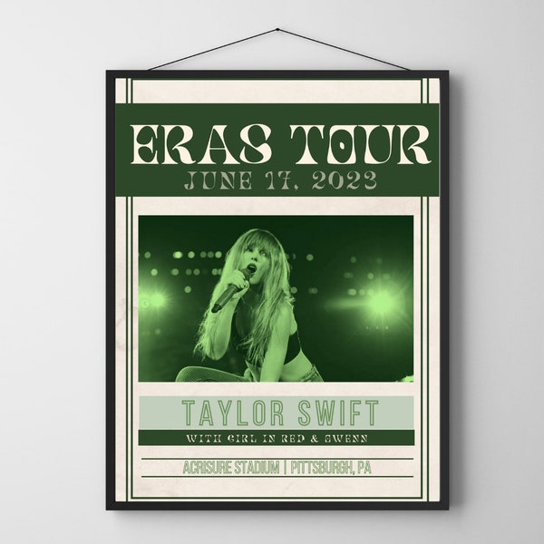 Pittsburgh Eras Tour Poster - Etsy