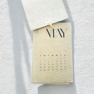 2025 Wall Calendar. A5 Calendar With Ribbon. Minimalist Calendar. Wall ...