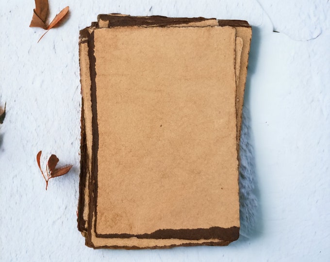 20 Pieces of Scrap Paper/junk Journal Paper/brown Paper/scrapbook Paper ...