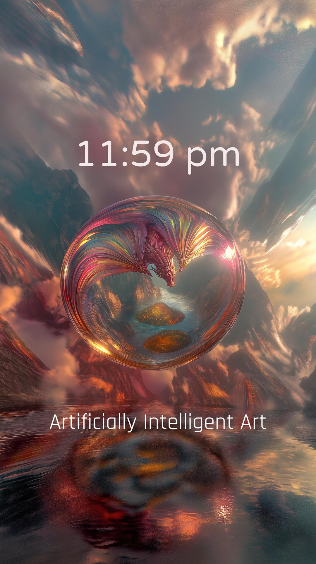 Dragon Sphere Wallpaper - Etsy