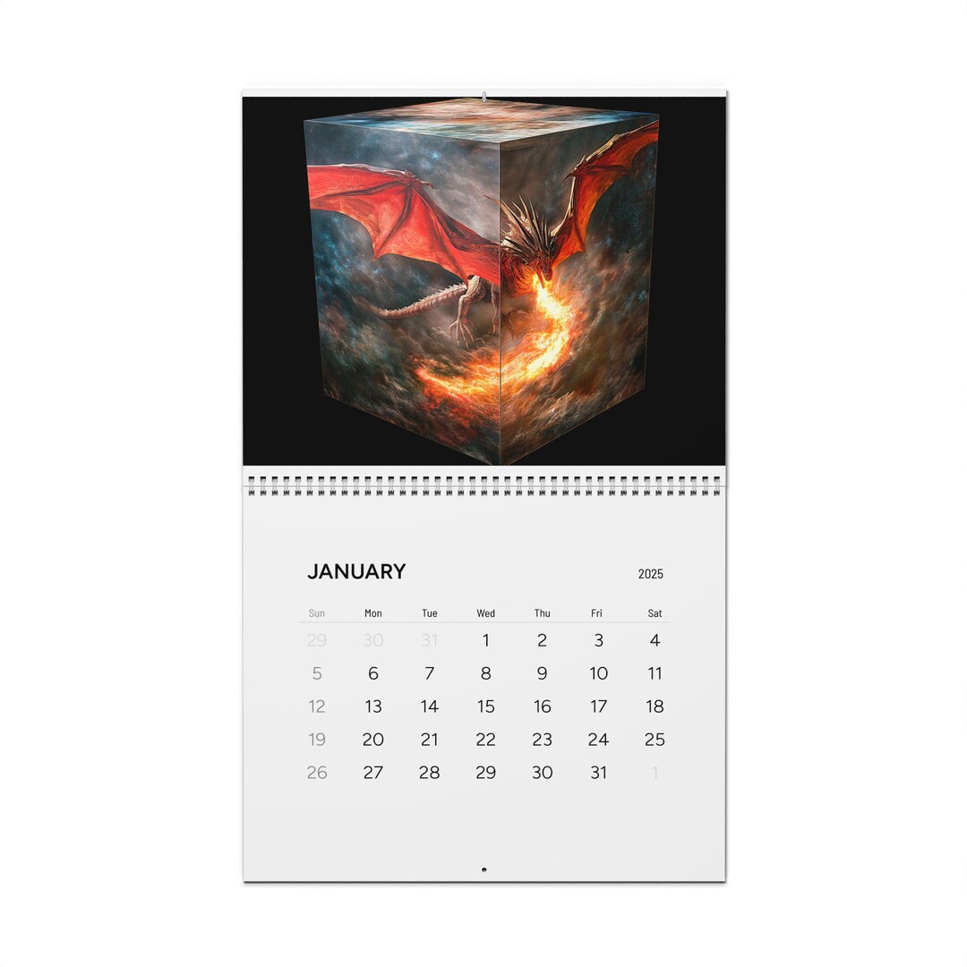 Dragon Spheres Wall Calendars 2025 - Etsy