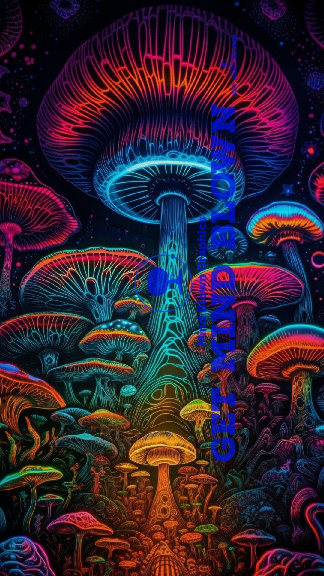 Psychedelic Dmt Mushrooms Screen Saver - Etsy