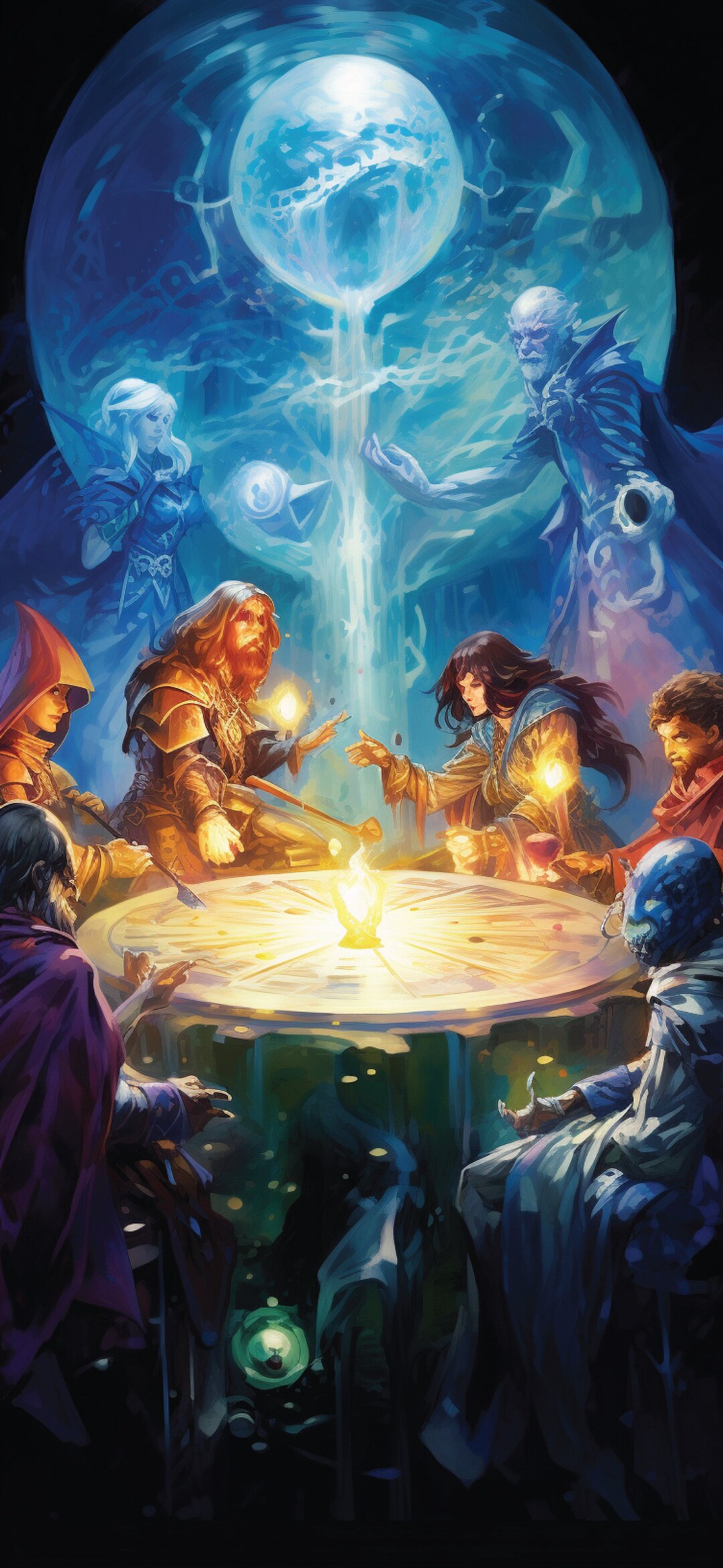 Dungeon Spell Casters Wallpaper for IOS and Android - Etsy