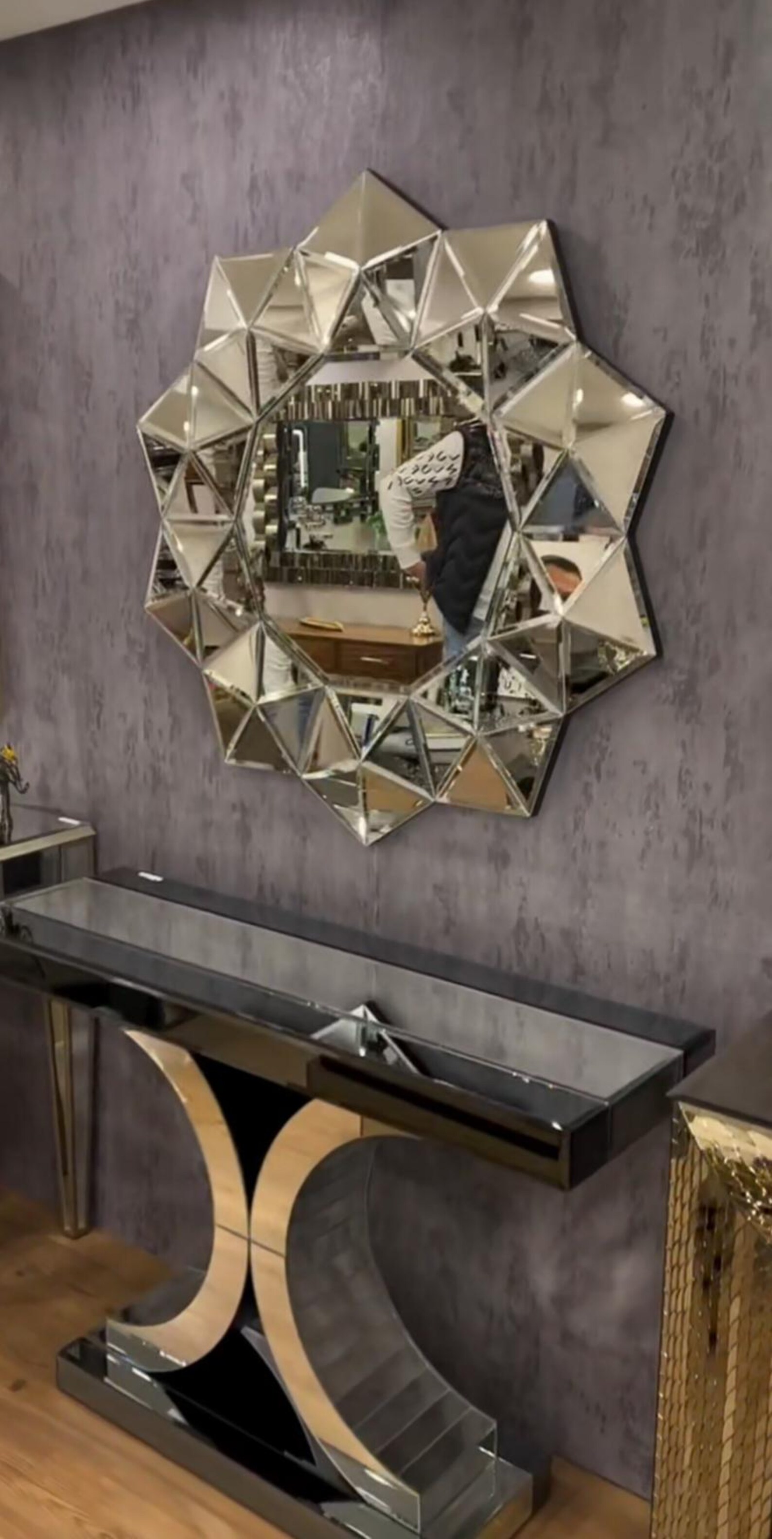Special Design Wonder Star, Polygonal Wall Mirror,dressing Mirror, Make ...