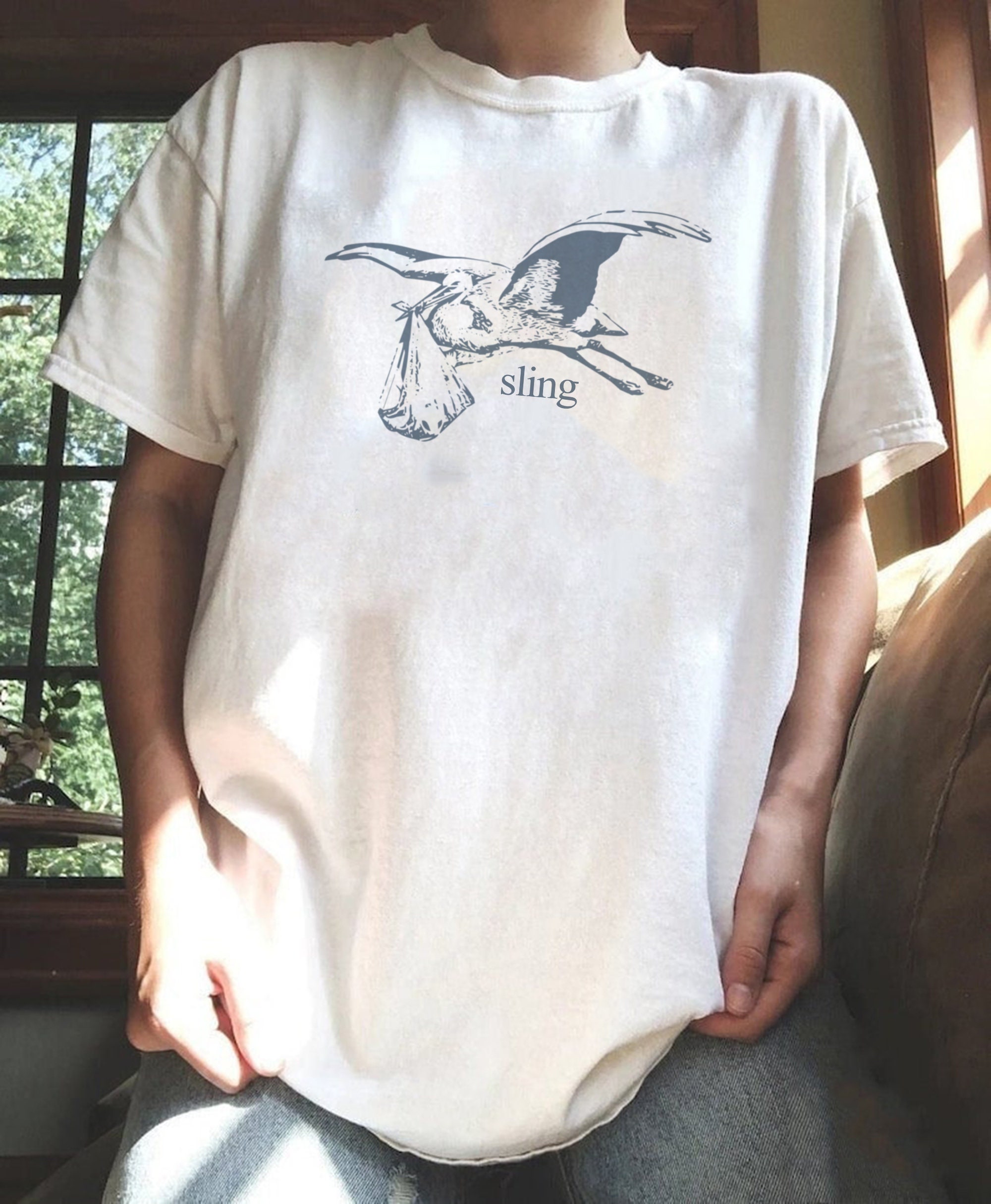 Clairo Sling Merch Retro Shirt Sling Clairo Stork Shirt - Etsy