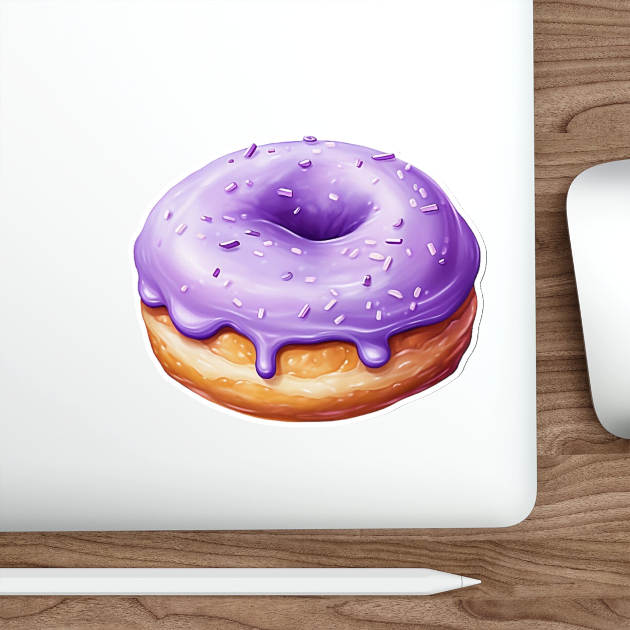 UBE DONUT Die-cut Stickers | Filipino | Dessert | Purple Yam ...