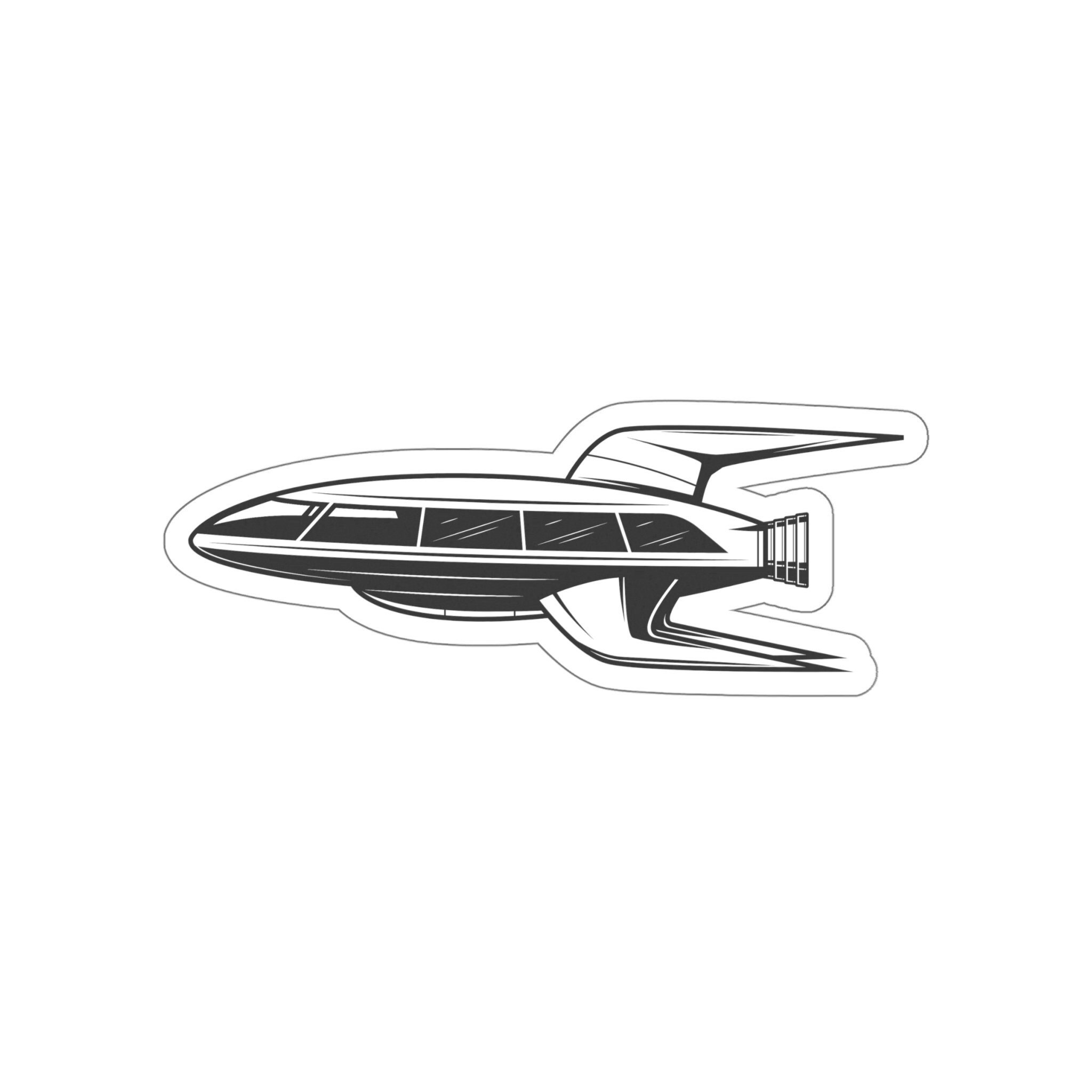 SPACE SHUTTLE Die-cut Stickers Space Ship Sticker Space Travel Sci-fi ...