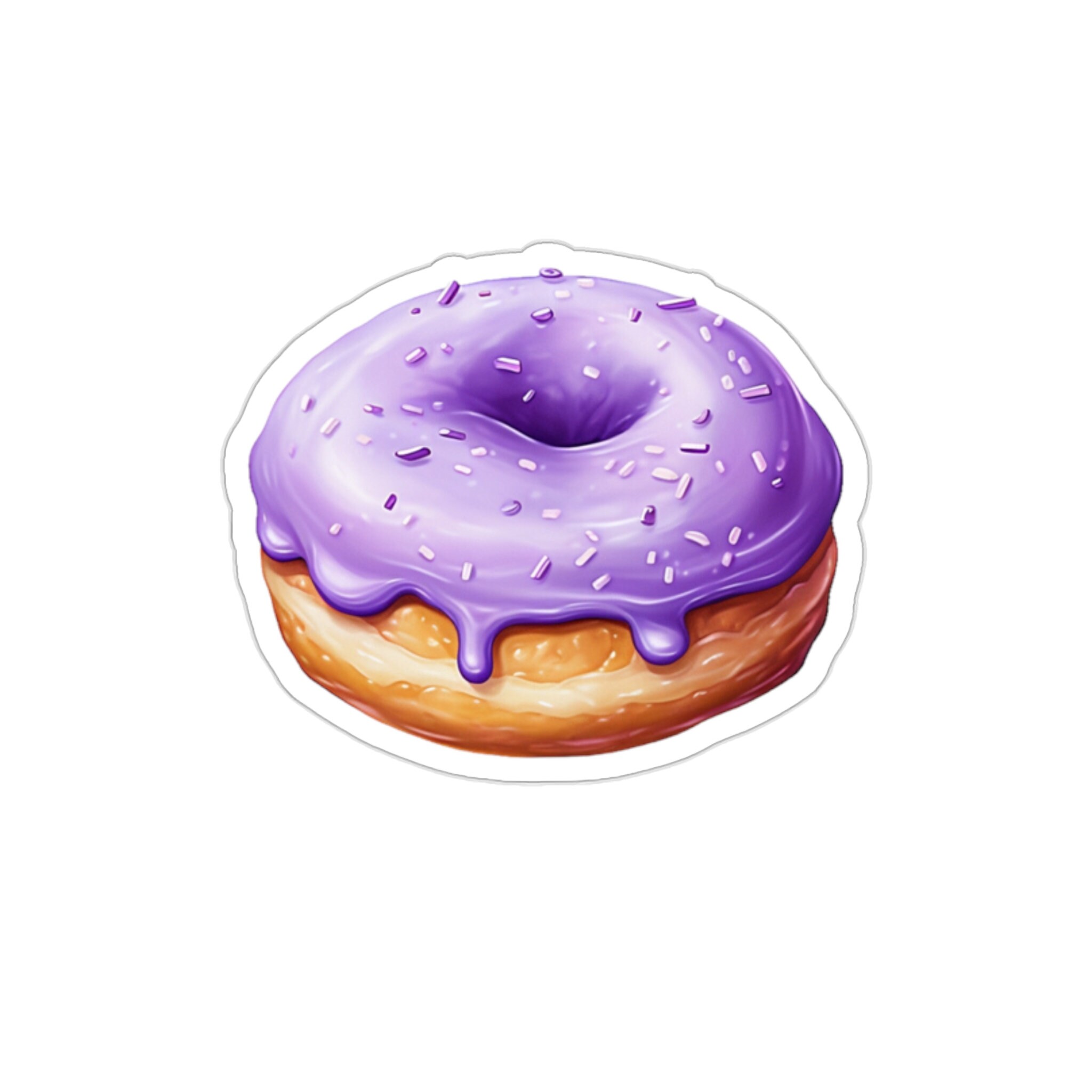 UBE DONUT Die-cut Stickers | Filipino | Dessert | Purple Yam ...