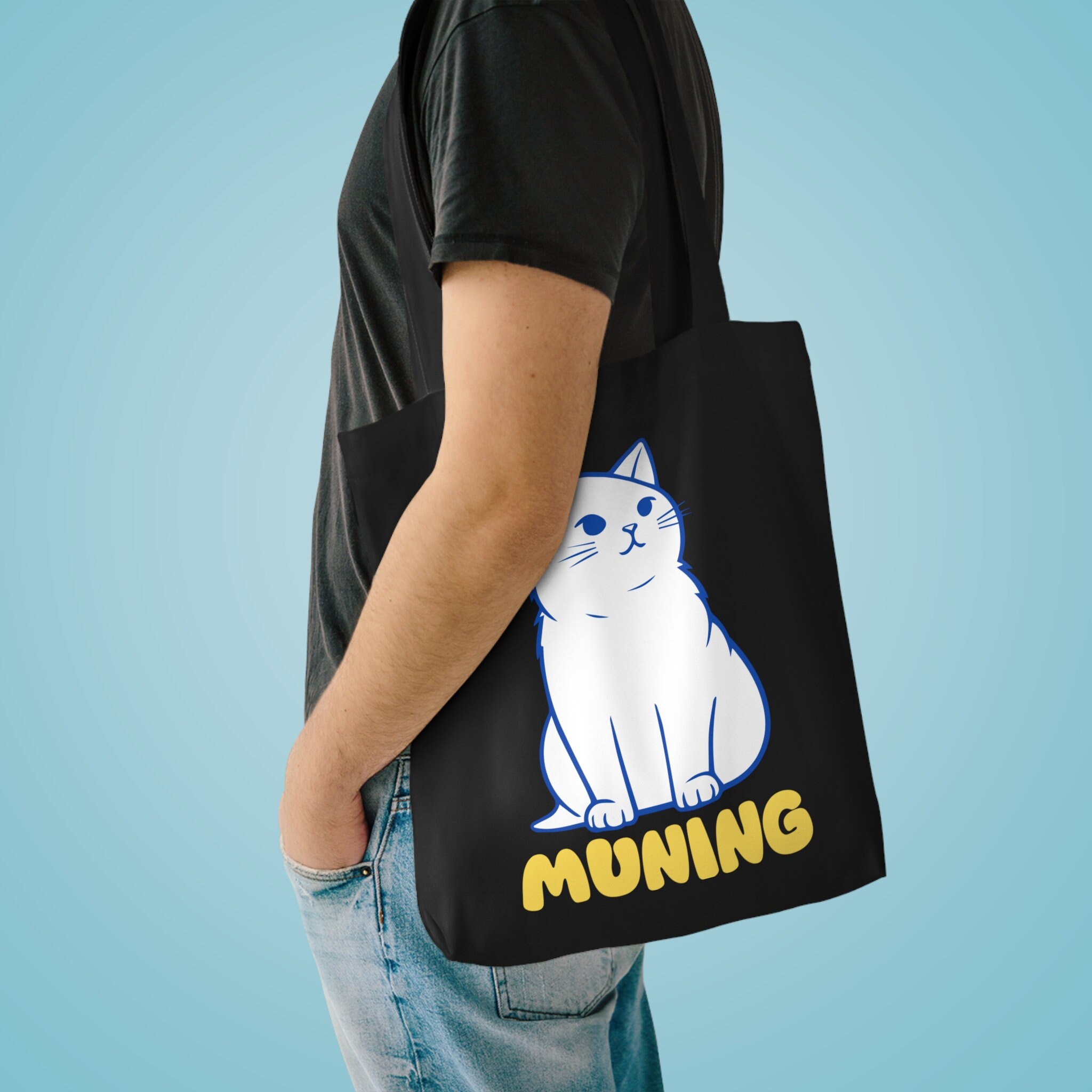 MUNING Cotton Tote Bag | Cats | Filipino - Etsy