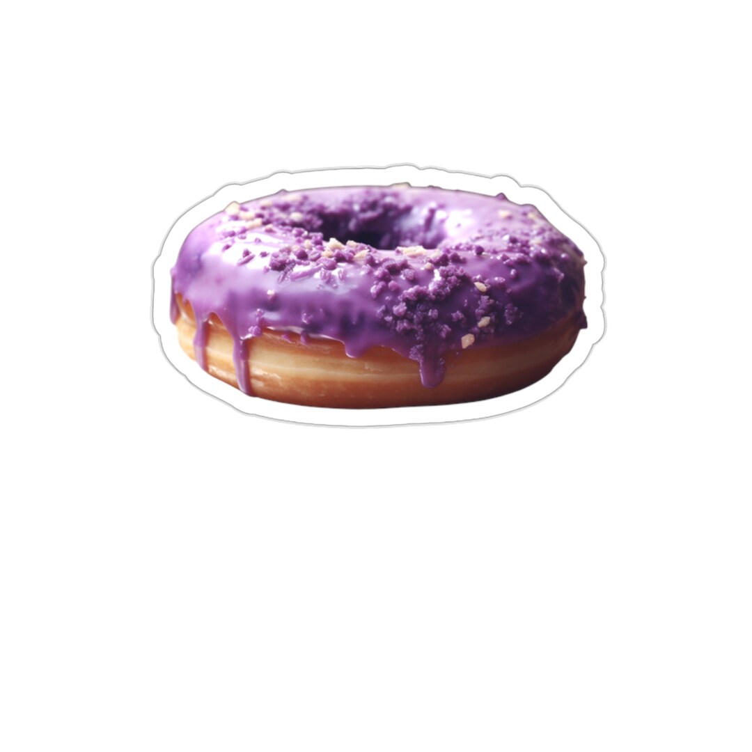 UBE DONUT Die-cut Stickers Filipino Dessert Purple Yam - Etsy