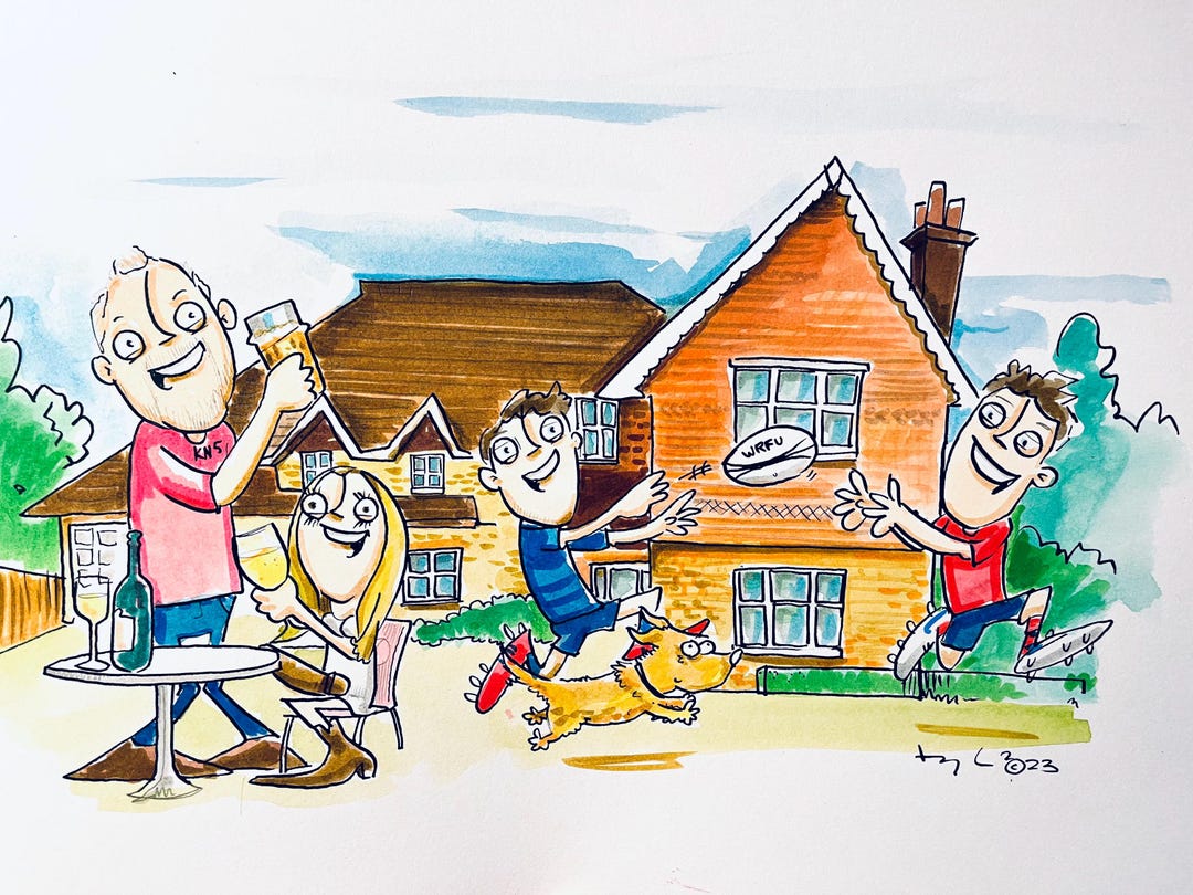 Custom Family Portraits: Bespoke Cartoons From Photos That Showcase ...
