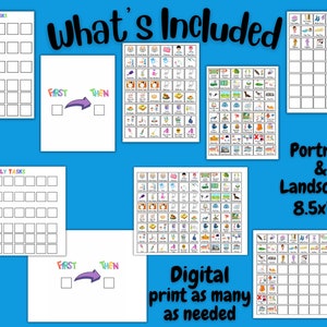 Kid’s Visual Schedule, Daily Routine, Daily Rhythm, Visual Checklist ...