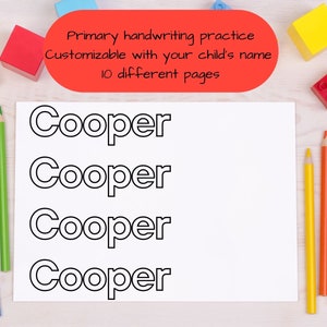 Customizable Name Handwriting Worksheets, Preschool Worksheets ...