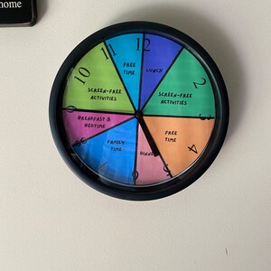 Home School Clock Schedule, Daily Schedule, Editable Download, Home ...