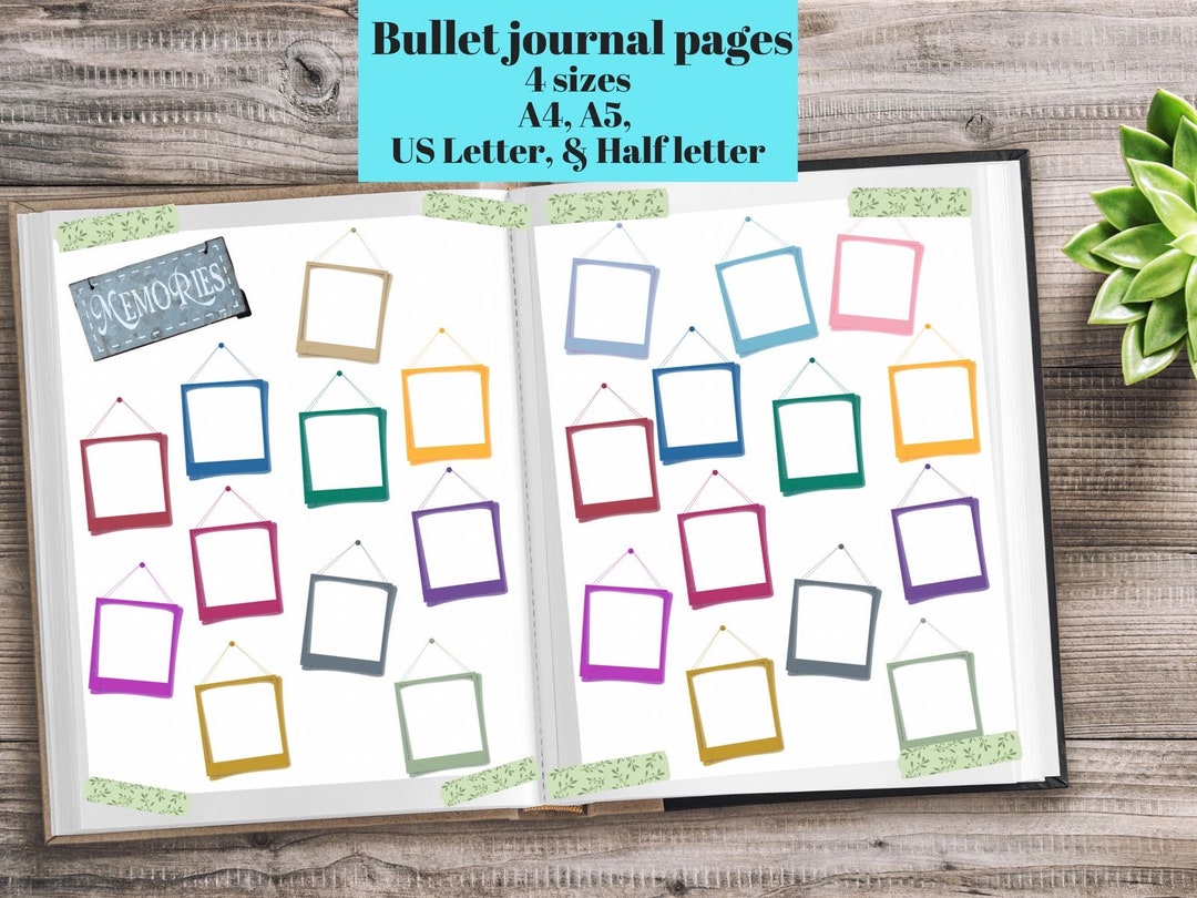 Memory Tracker, Printable Bujo Tracker, Journal Inserts, Memory Book ...