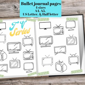 TV Series Tracker, Printable Bujo Tracker, Journal Inserts, Tv Show ...