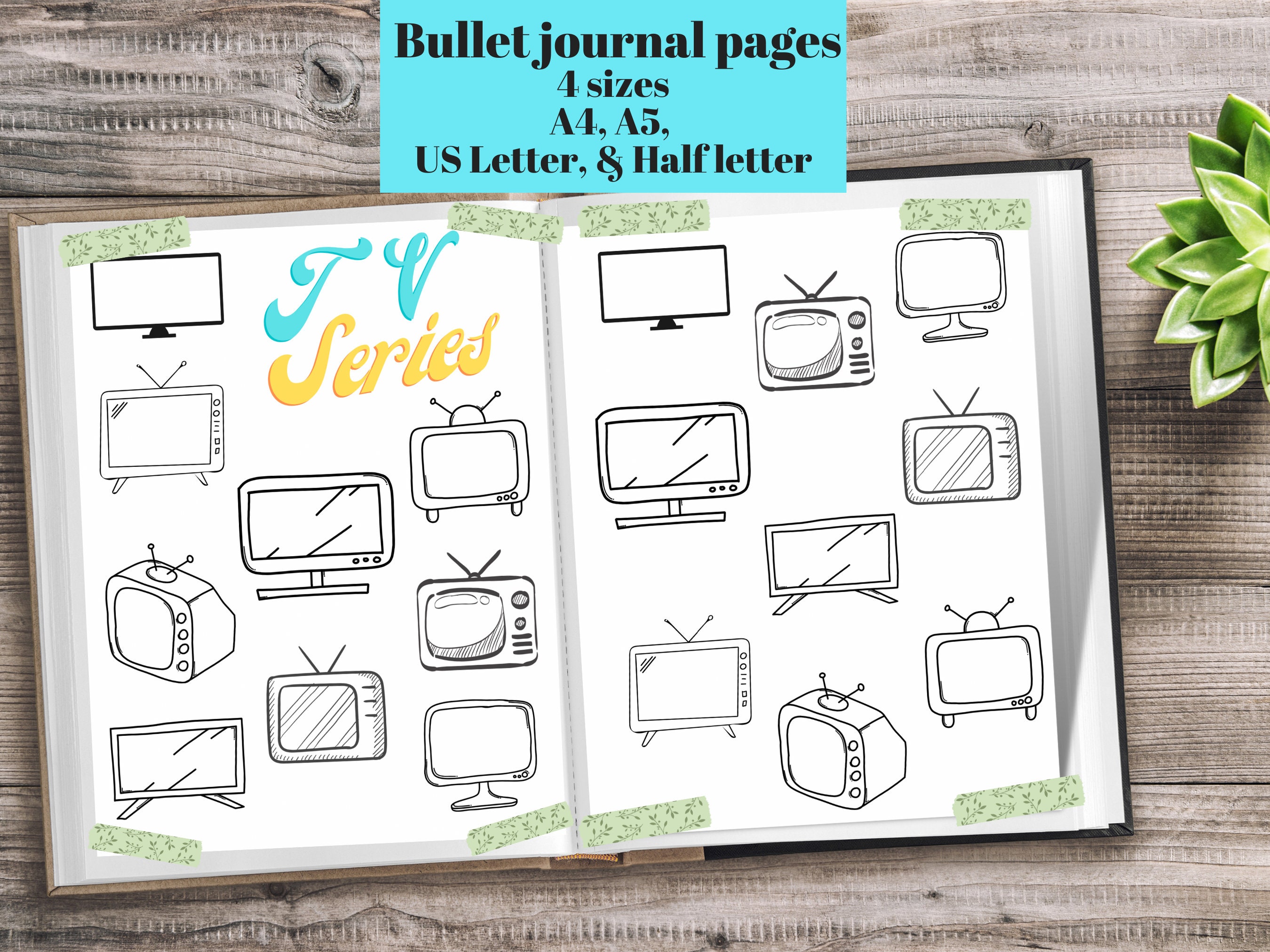 TV Series Tracker, Printable Bujo Tracker, Journal Inserts, Tv Show ...
