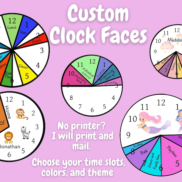 Clocks for Kids - Etsy