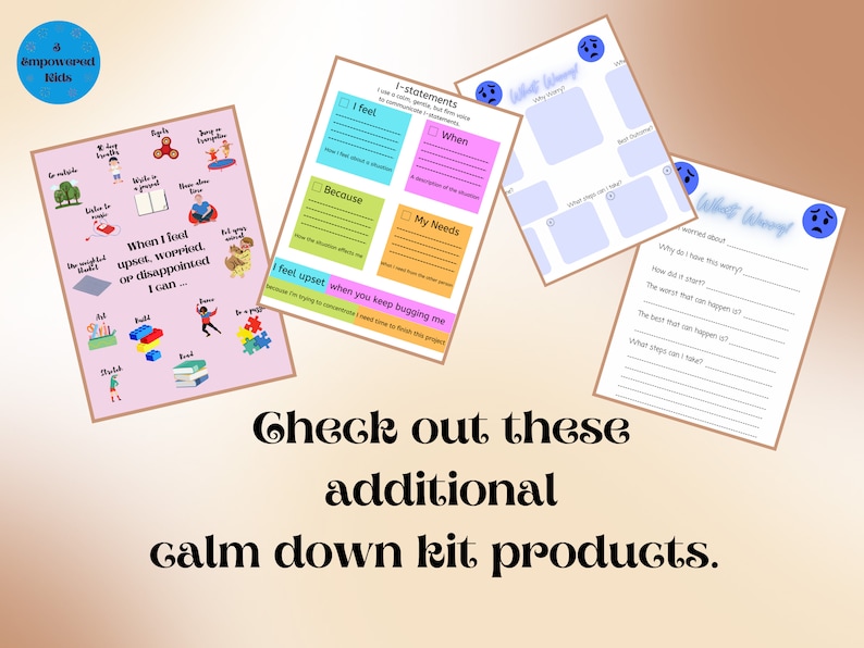 Calm Down Tool, ADHD Kids, Printable Tool for Students & Classrooms ...