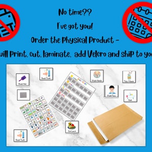 Kid’s Visual Schedule, Daily Routine, Daily Rhythm, Visual Checklist ...