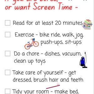 Summer Checklist | Boredom Buster | Editable Chart | Digital Download ...