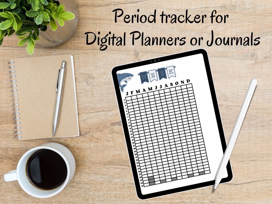 Digital Period Tracker: Bujo Journal Inserts (PDF Download) - Etsy