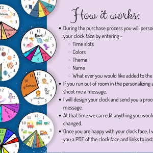 Preschooler Routine Clock Kid’s Morning Routine Custom Daily Schedule ...