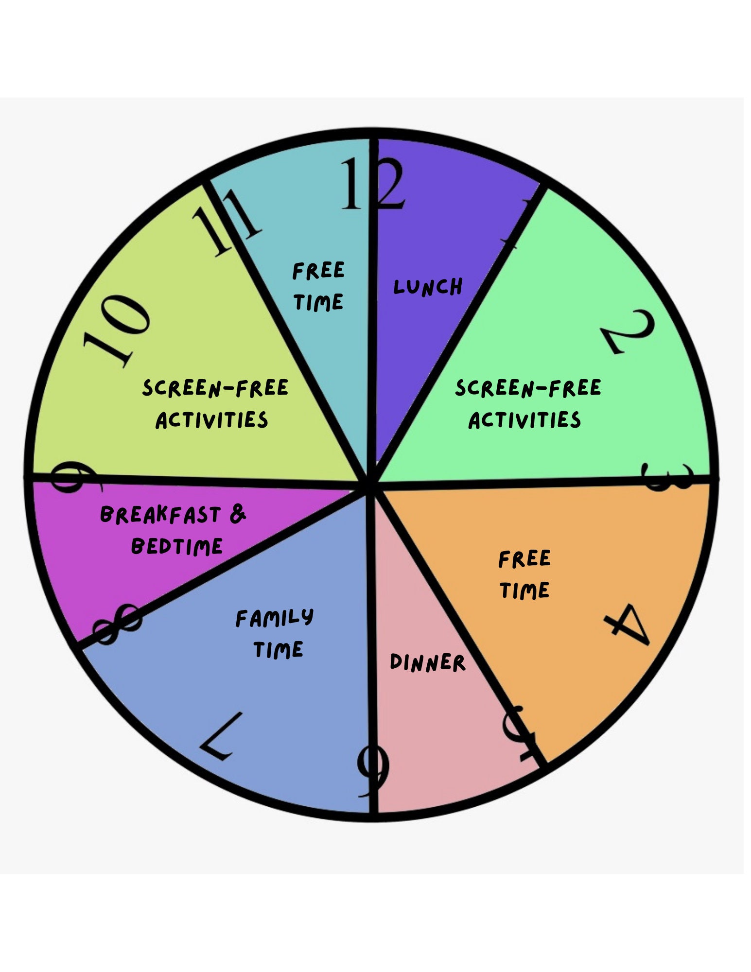 Home School Clock Schedule Daily Schedule Editable Download - Etsy