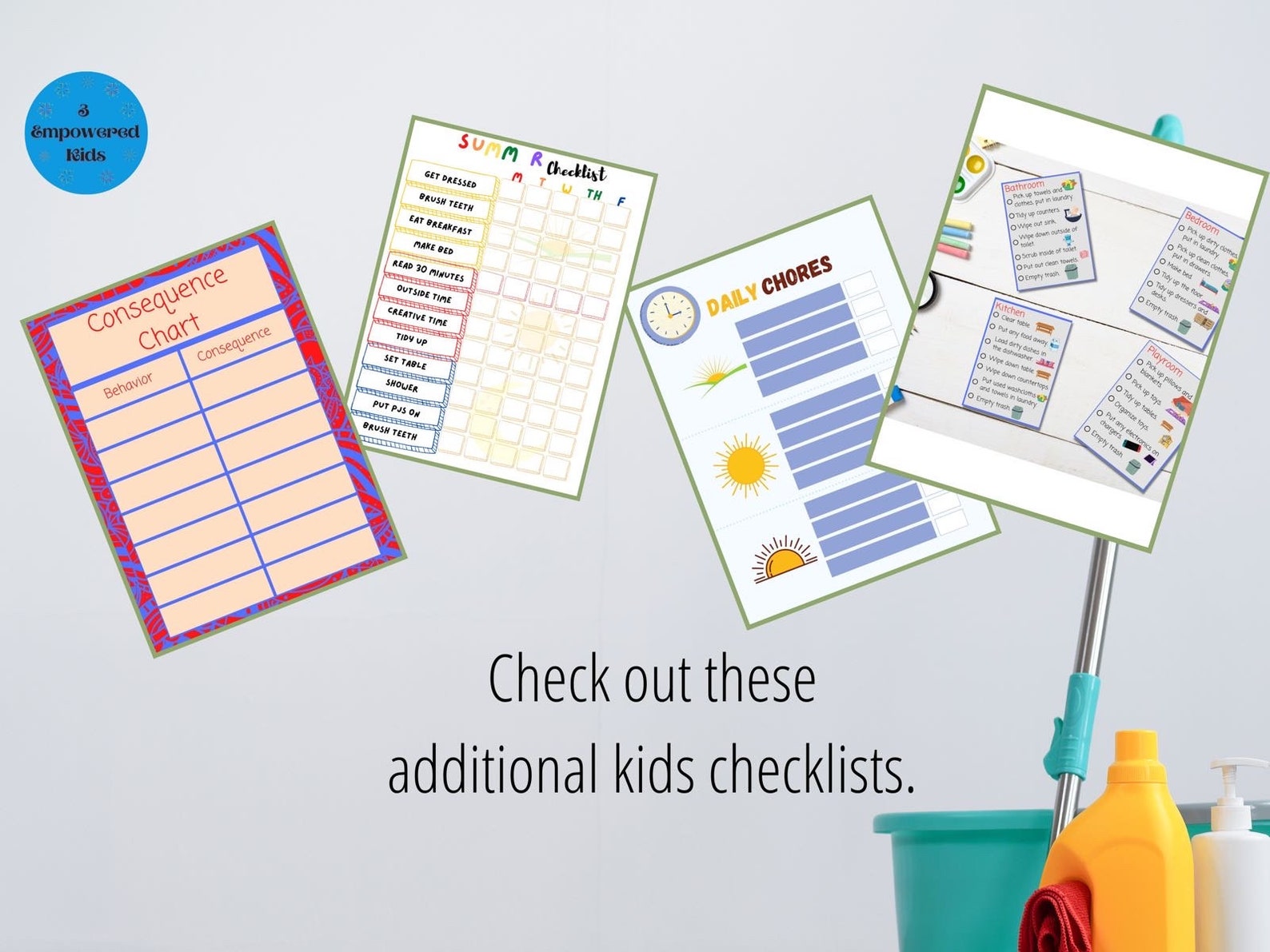 Digital Cleaning Checklist, Cleaning Chart, Cleaning Schedule, Digital ...