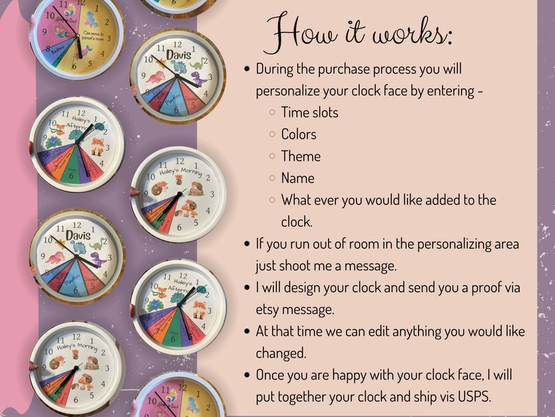 Preschooler Daily Schedule Pre-k Clock Nanny Schedule Preschool Routine ...