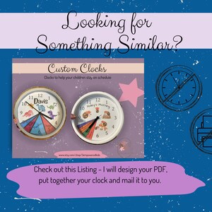 Bedtime Routine Clock Face | Visual Schedule for Toddler Sleep ...