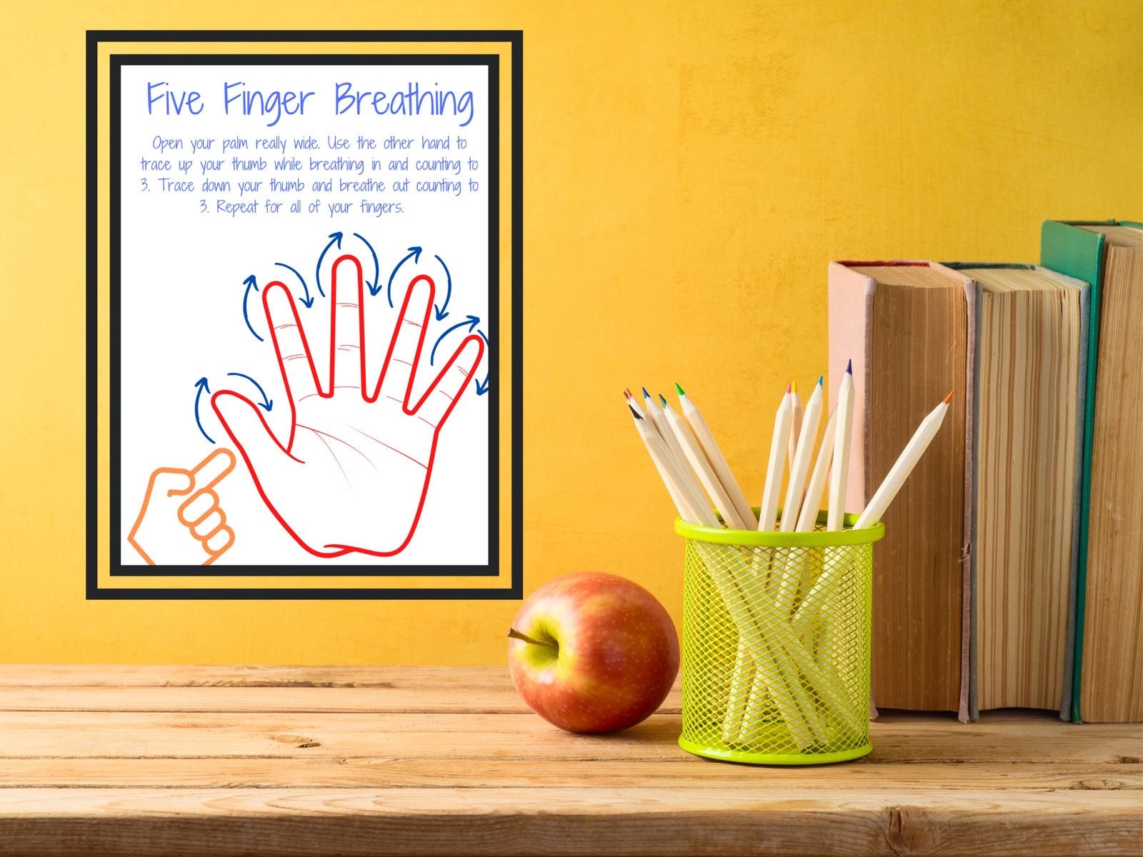 Calm Down Hand Printable: ADHD Kids, Therapy Tool (PDF) - Etsy