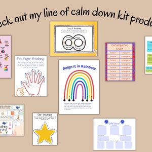 Calm Down Hand Printable: ADHD Kids, Therapy Tool (PDF) - Etsy