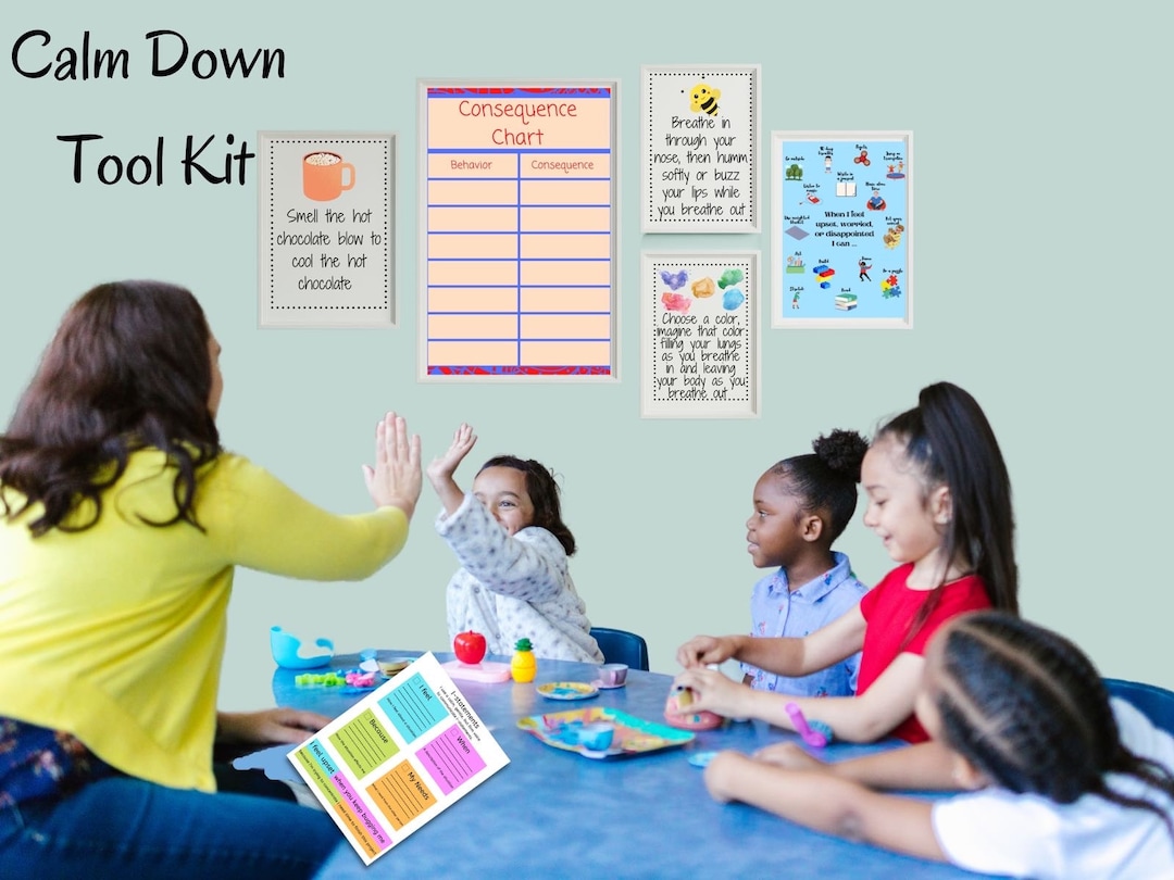 Calm Down Tool Kit: Breathing Techniques & Anchor Charts (digital ...
