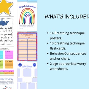 Calm Down Tool Kit: Breathing Techniques & Anchor Charts (digital ...