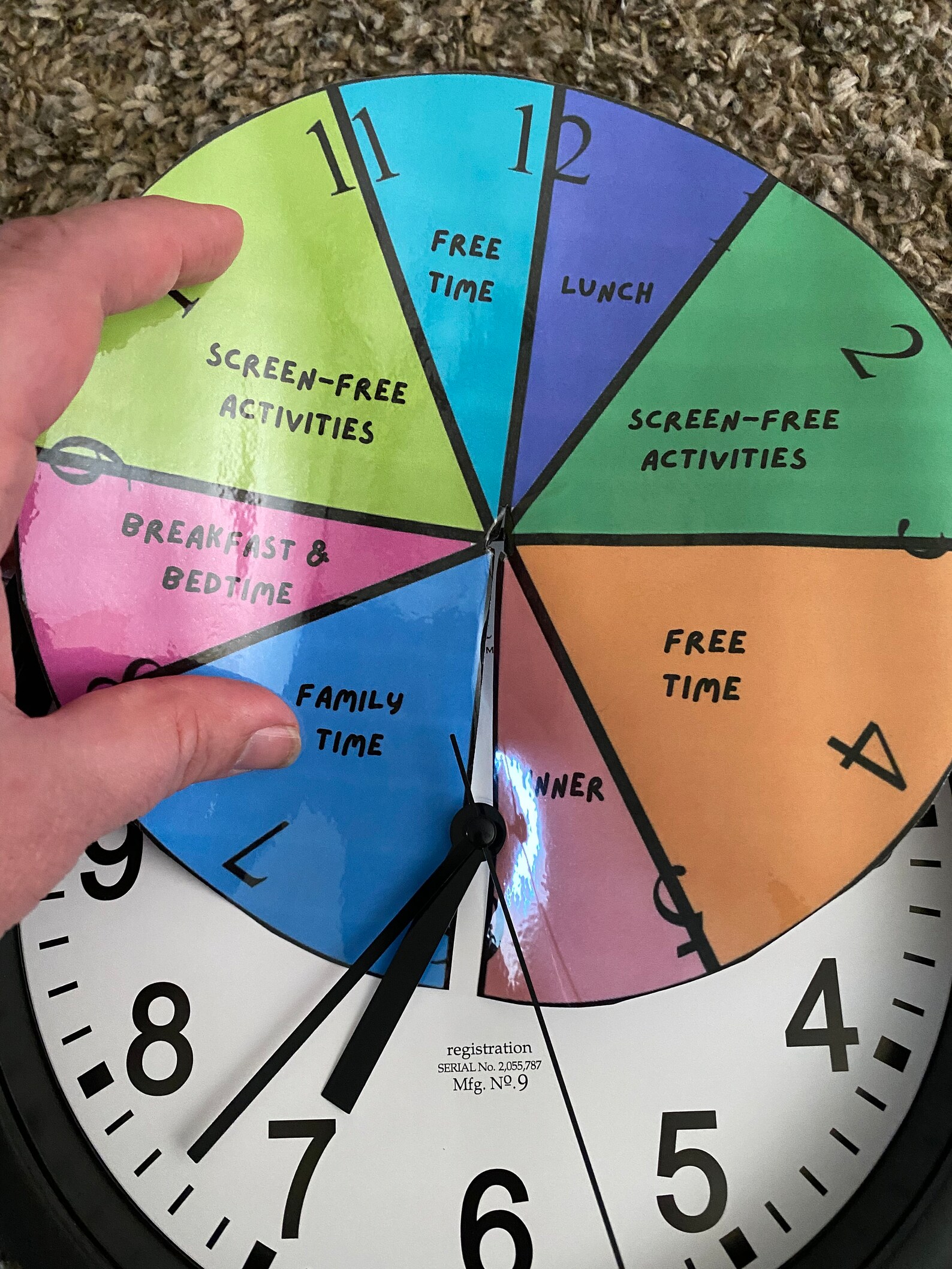 Home School Clock Schedule, Daily Schedule, Editable Download, Home ...