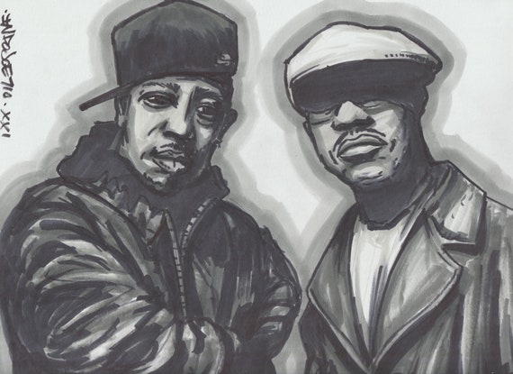 Custom Hip-hop/music Artist Drawings on Bristol 9 X - Etsy