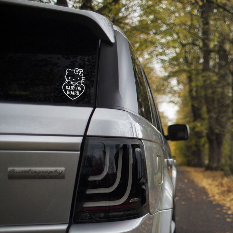 Hello Kitty " BABY ON BOARD " Decal - Etsy