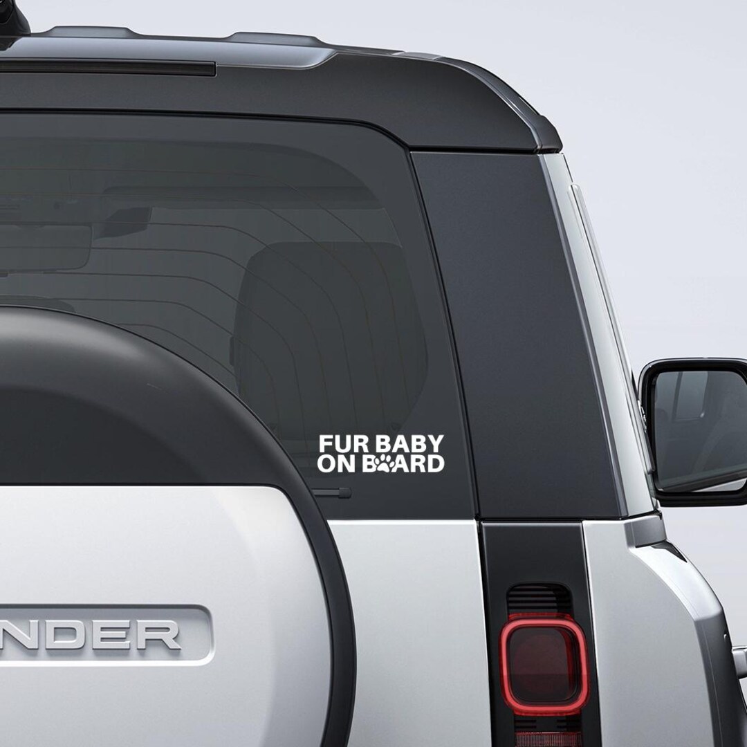 Fur Baby on Board Decal - Etsy