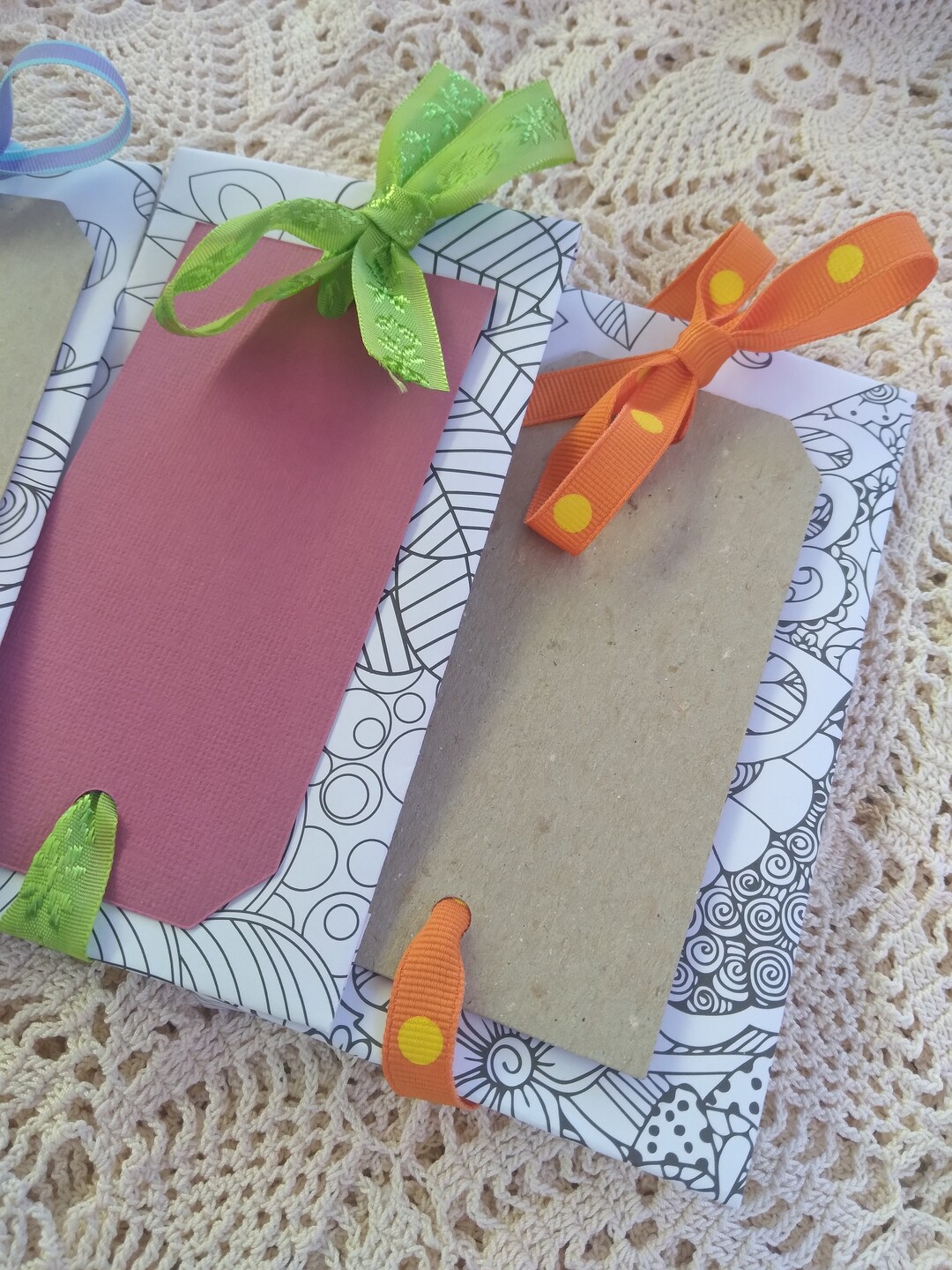 Set of 5 Gift Envelopes With Tag & Ribbon Money Envelopes - Etsy