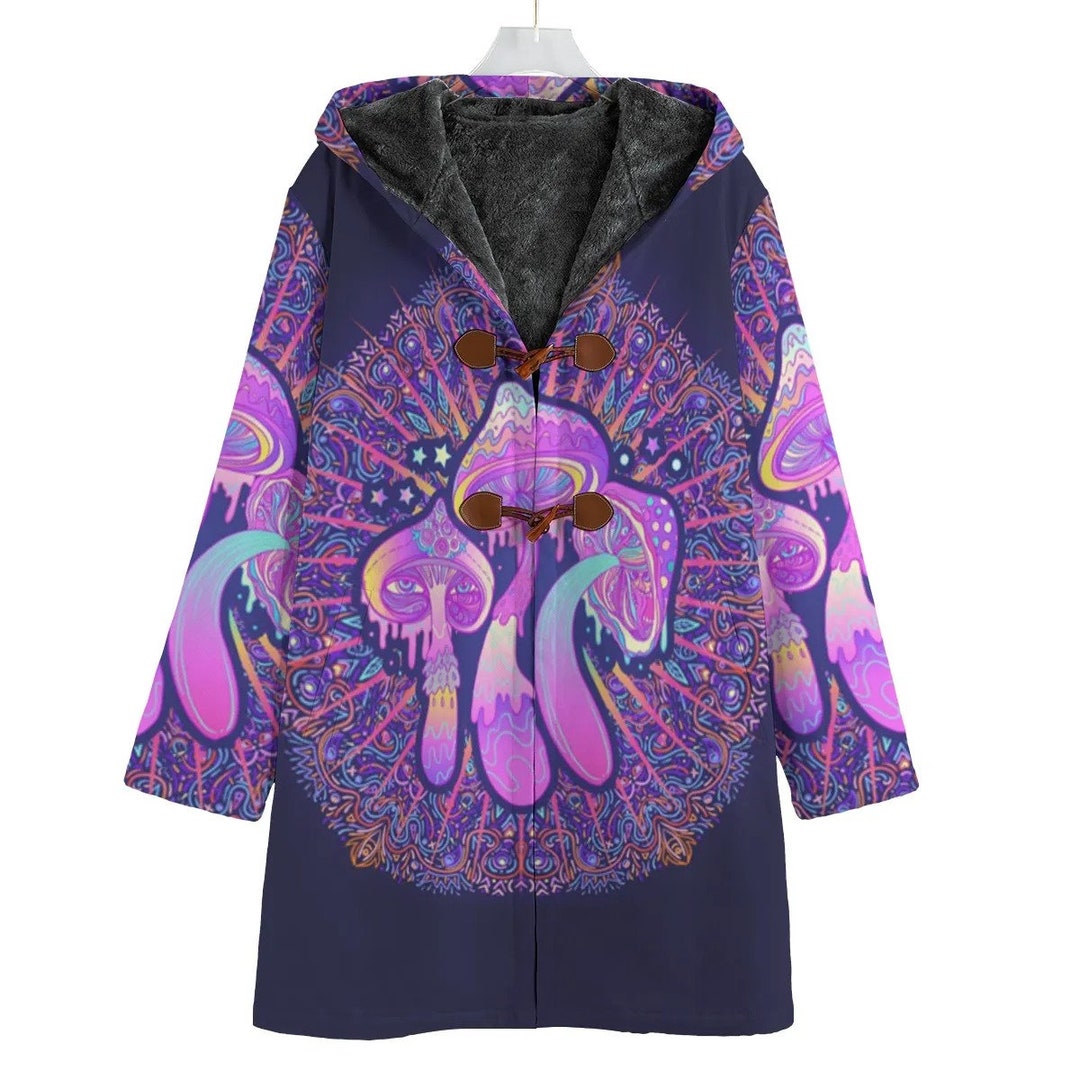 Psychedelic Mushroom Cloak Mushroom Hooded Cape Cloak Grinch - Etsy