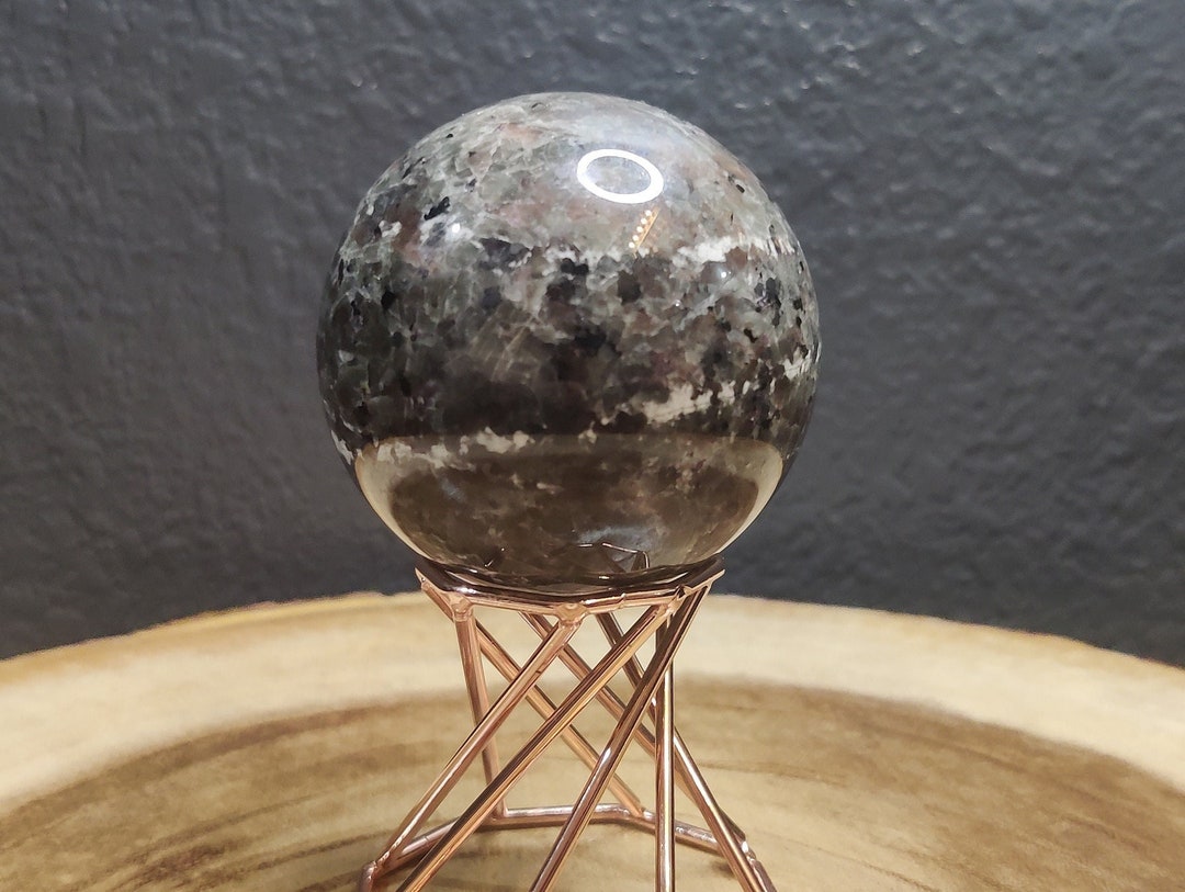 Natural Fluorescent Emberlite/ Syenite, Yooperlite Sphere/ Glowing UV ...