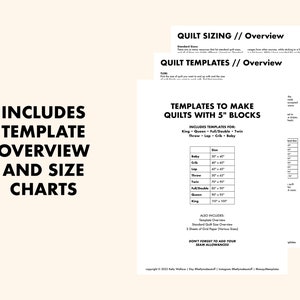 Quilt Planning Template for Quilts Using 5" Finished Blocks | Quilt ...