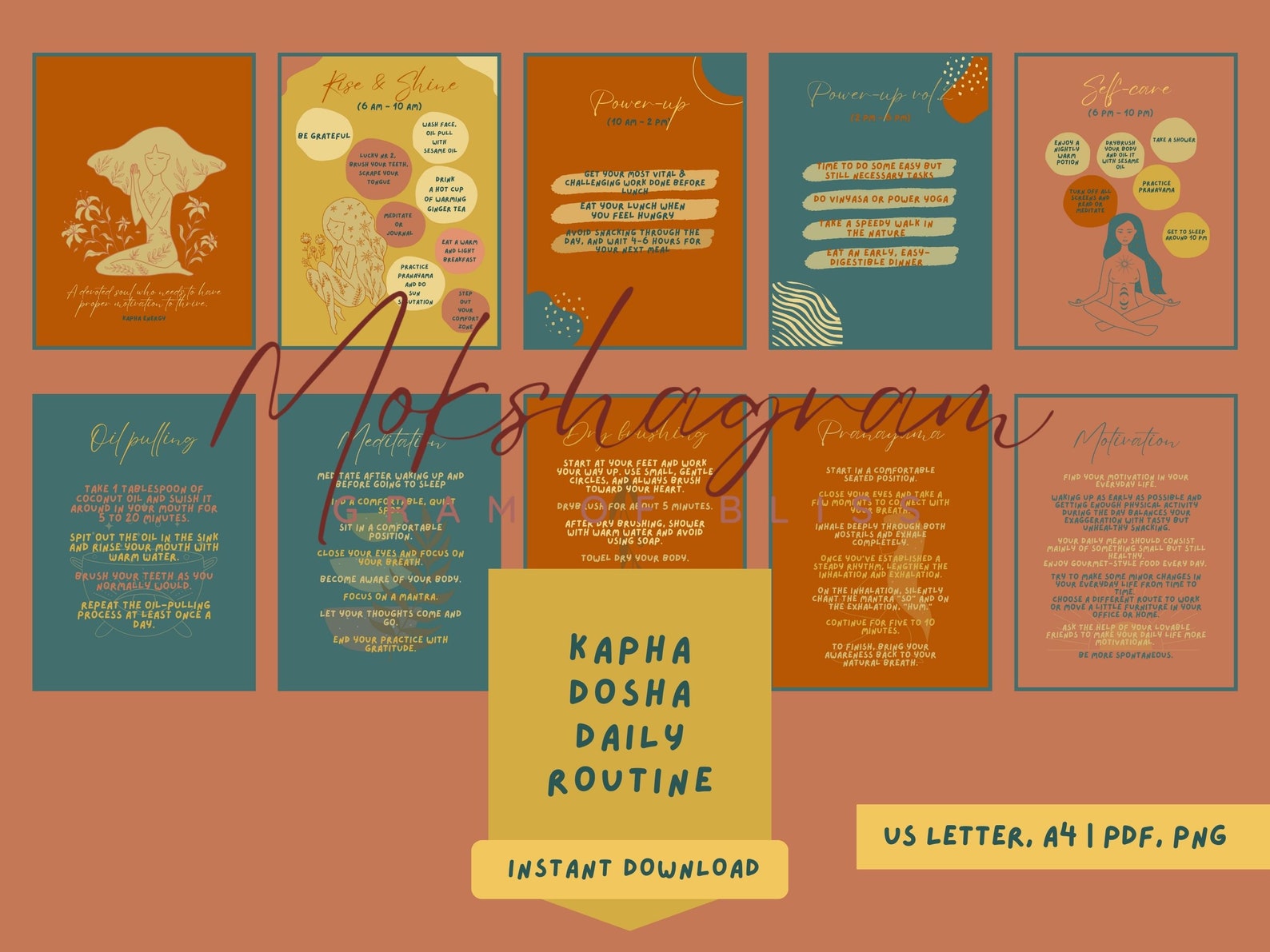 Kapha Dosha Daily Routine Ayurveda, Daily Routine, Printable, Ayurvedic ...