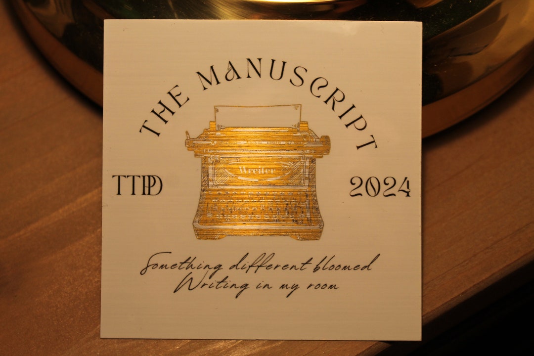 TTPD Stickertaylor Swiftgold Metal Typewriter Text Decorationlyric ...