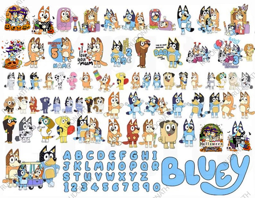1400 Mega Bluey Bundle Halloween Bluey Cut Files for Cricut - Etsy ...