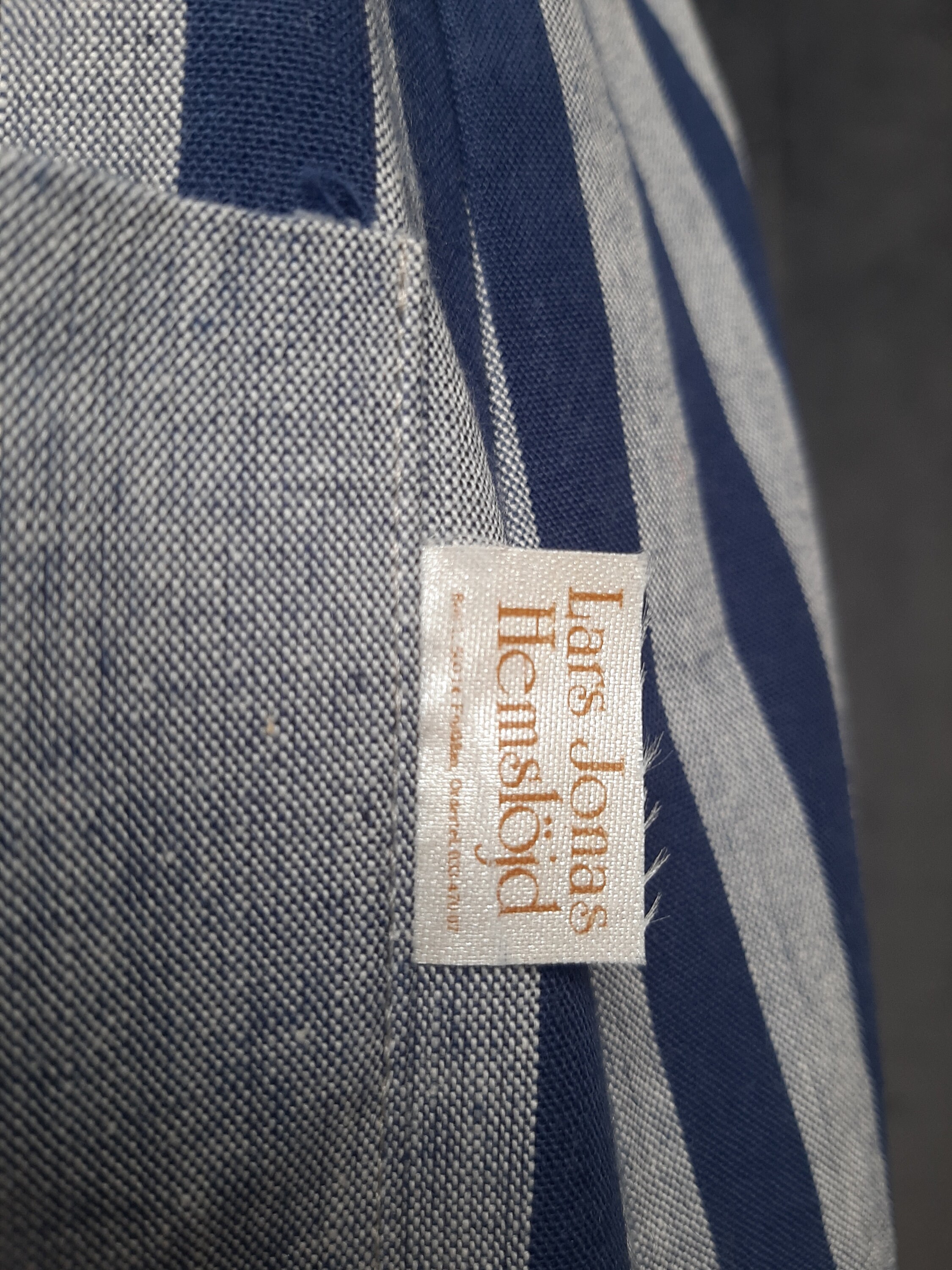 70s Lars Jonas Helmslojd Norwegian Apron DRESS Blue Stripes Striped ...